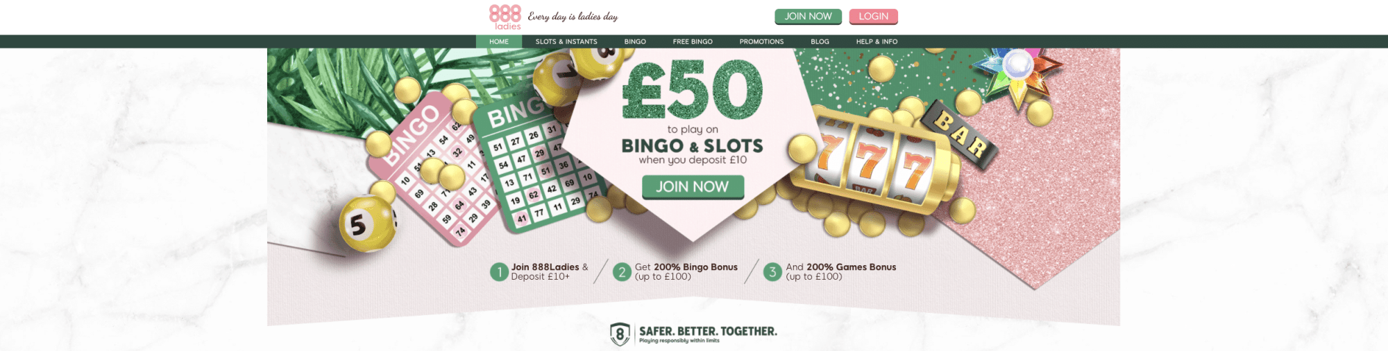 888 Ladies Bingo | Review, Promotions & No Deposit Bonuses!