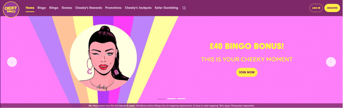 Cheeky Bingo - Read Our Review & Get The Latest Free Spins!
