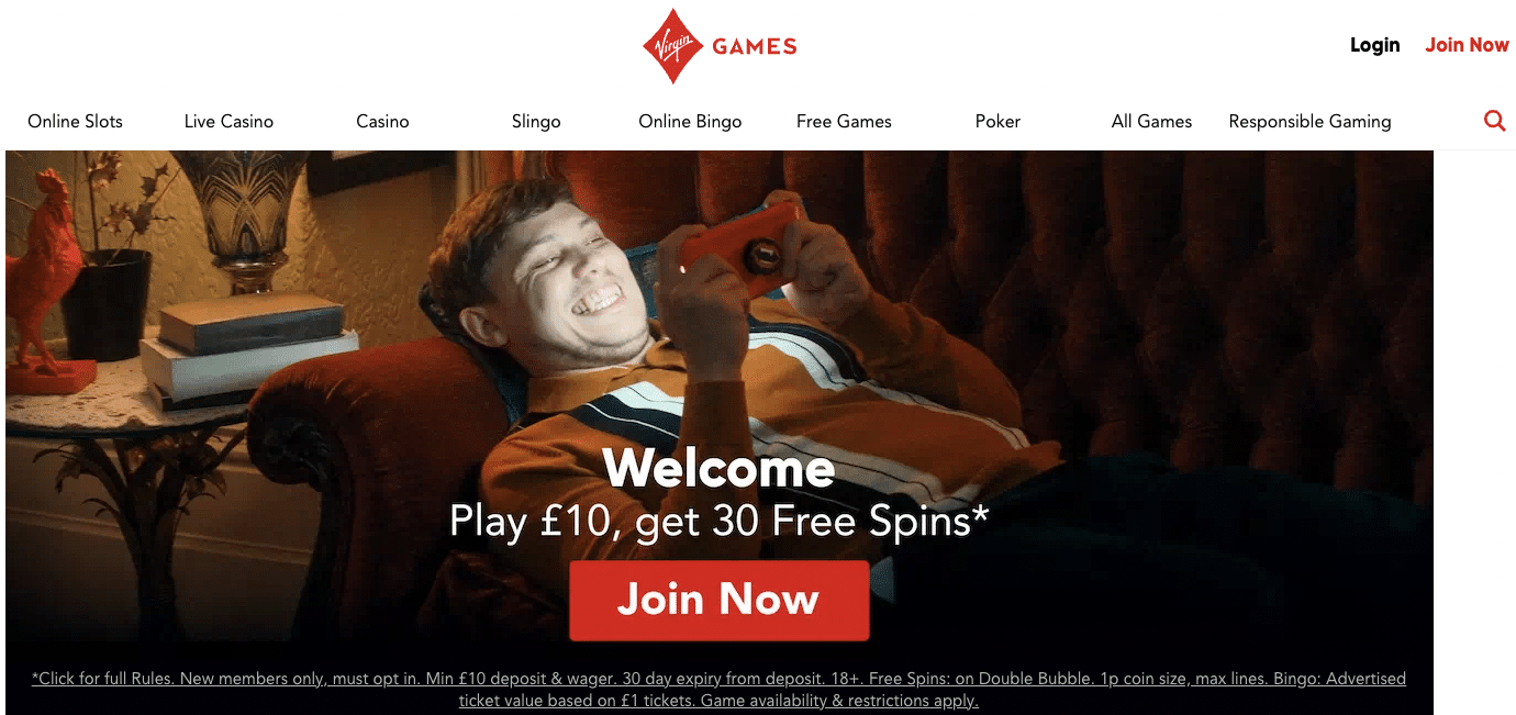Virgin Games Review - Get 30 Free Spins At This Casino!